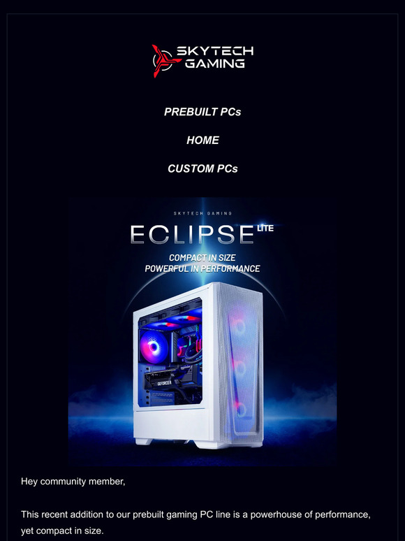 Skytech Gaming: Powerful meets compact in Skytech Gaming's Eclipse Lite ...