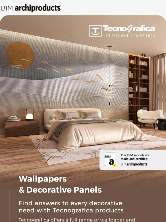 Archiproducts: Tecnografica wallpapers and decorative panels: access our Bim library | Milled