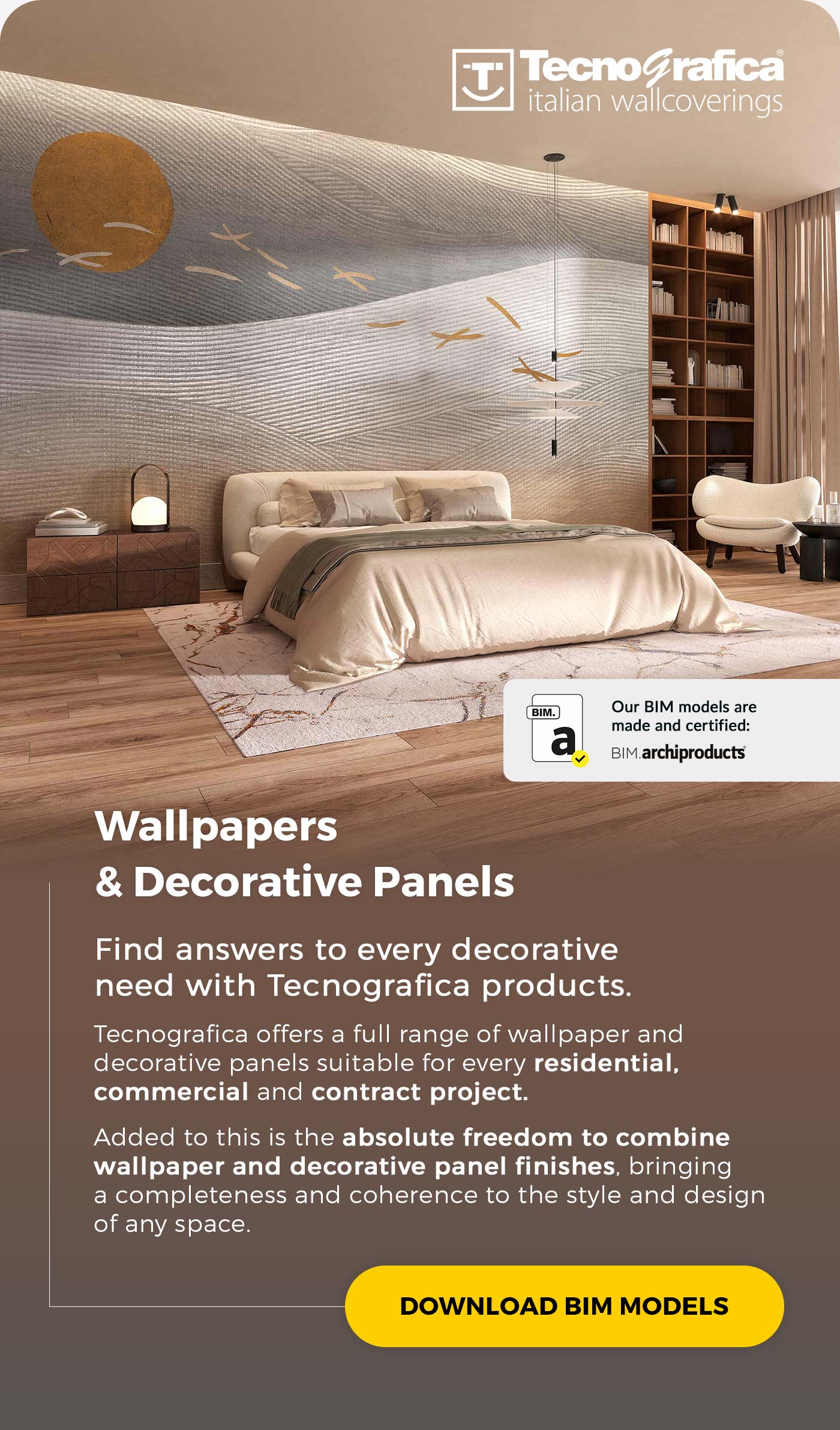 Archiproducts: Tecnografica wallpapers and decorative panels: access our Bim library | Milled