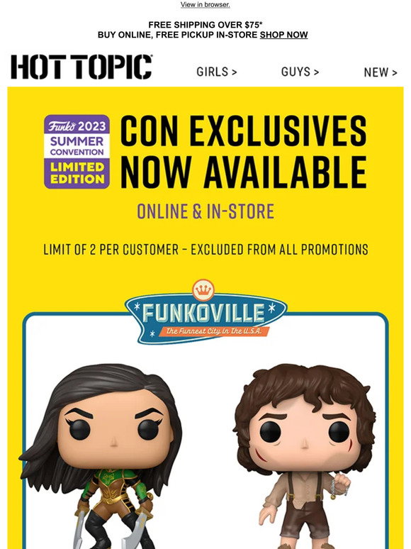 Hot Topic: And just like that, our 2023 Summer Con exclusives are here ...