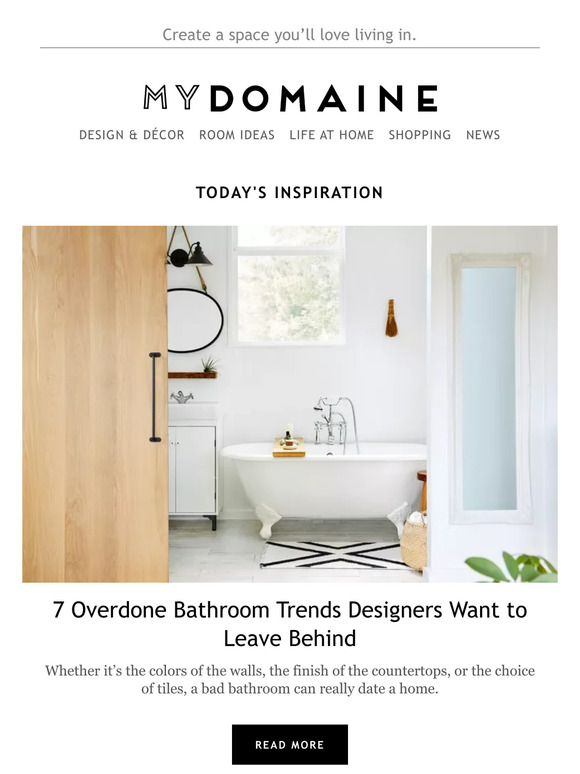 MyDomaine: 7 Overdone Bathroom Trends Designers Want to Leave Behind ...