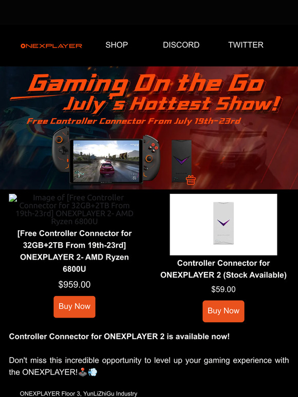 Onexplayer: 🎁Free Controller Connector for 32GB+2TB ONEXPLAYER 2! | Milled