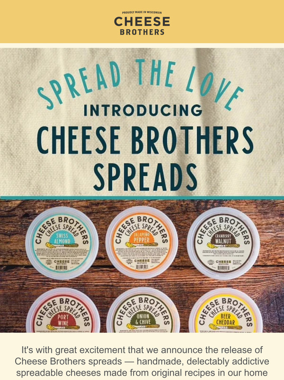 Cheese Brothers: 🚨 New Cheese Alert: Cheese Brothers Spreads! | Milled