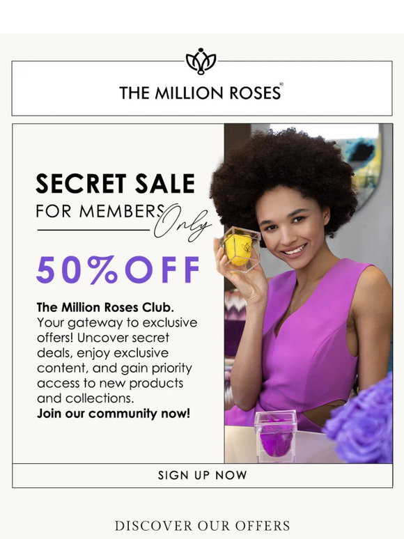 The Million Roses: 🎁 Your VIP ticket to exclusive offers is waiting ...