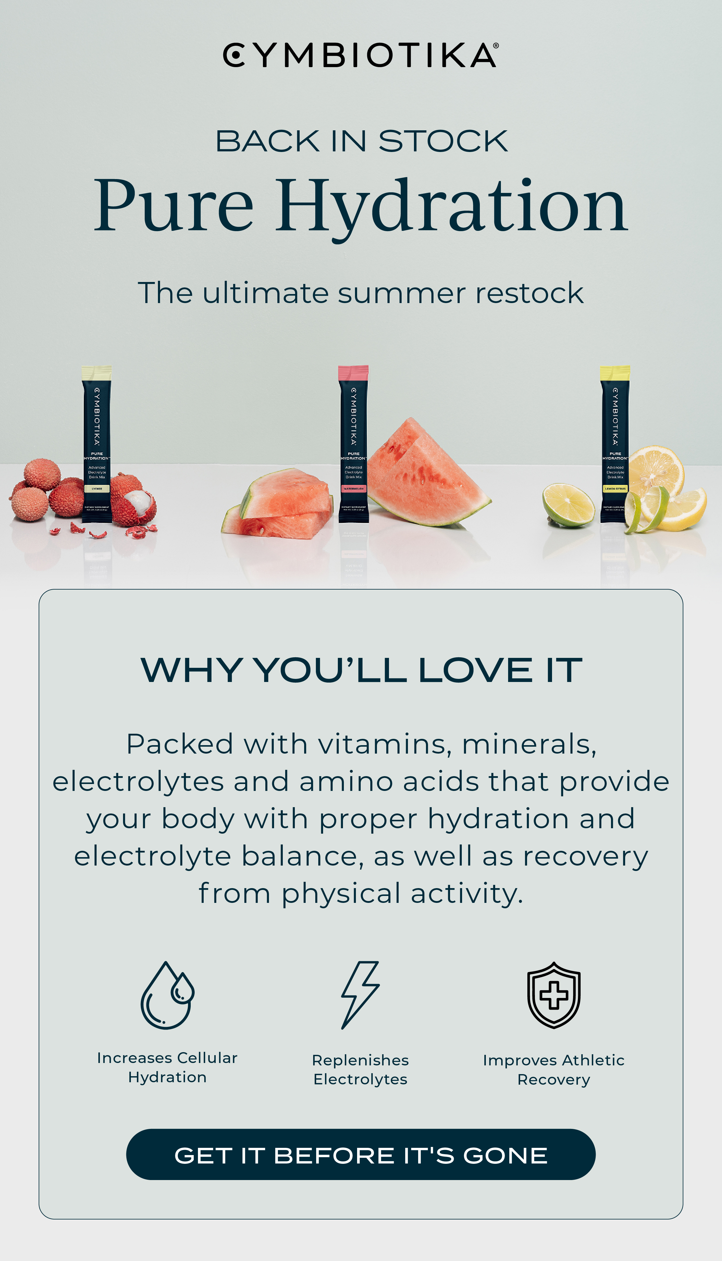 Cymbiotika: IT'S BACK: Pure Hydration 💦 | Milled