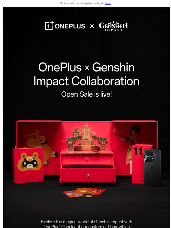 OnePlus: OnePlus x Genshin Impact Gift Box | Available Now | Milled