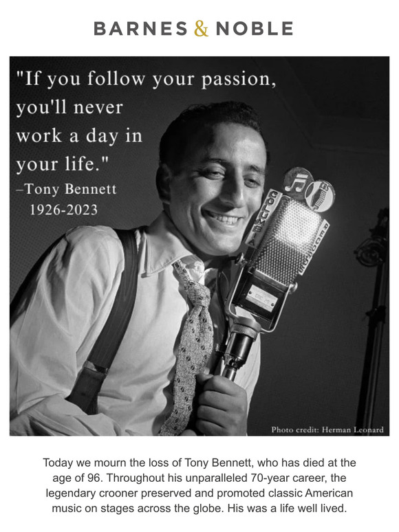 Barnes & Noble: Remembering Tony Bennett | Milled
