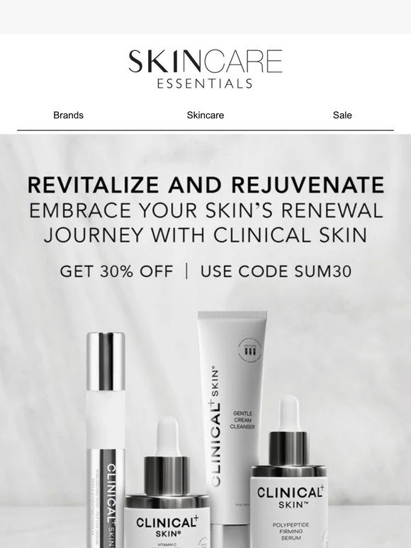 Skincare Essentials: Embrace Your Skin's Renewal Journey with Clinical ...