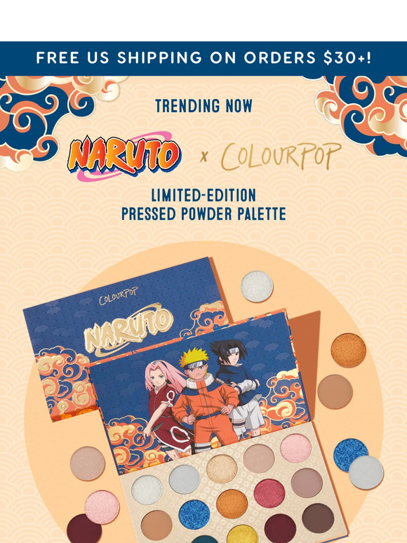 ColourPop: Find your ninja way with the NARUTO Palette | Milled