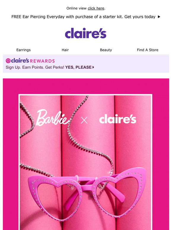 Claire's: Iconic Barbie™ styles you need are selling fast 💗 | Milled