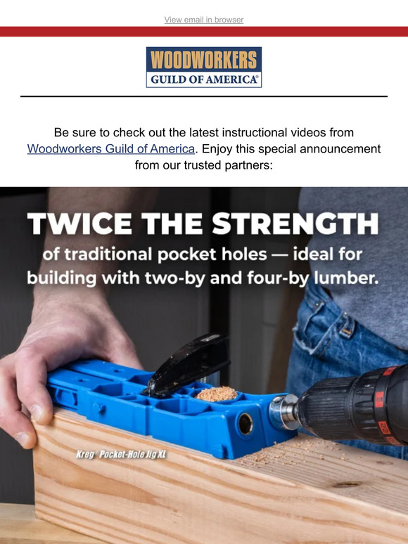 Woodworkers Guild of America: Twice The Strength Of Traditional Pocket ...