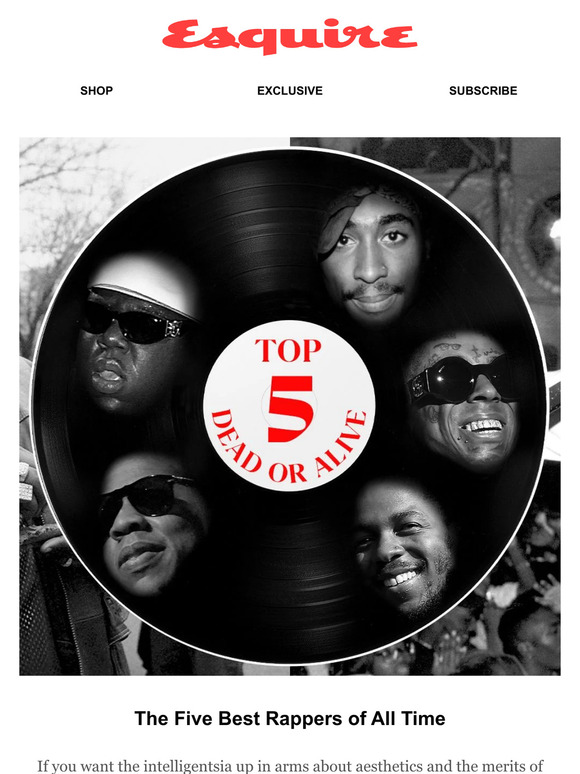 Esquire: The 5 Best Rappers of All Time | Milled