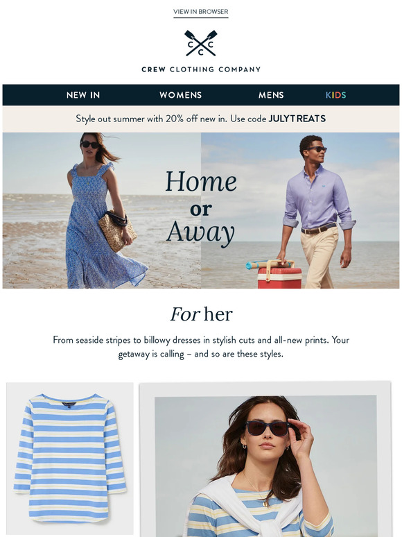 Crew Clothing: Your staycation & getaway style sorted | Milled