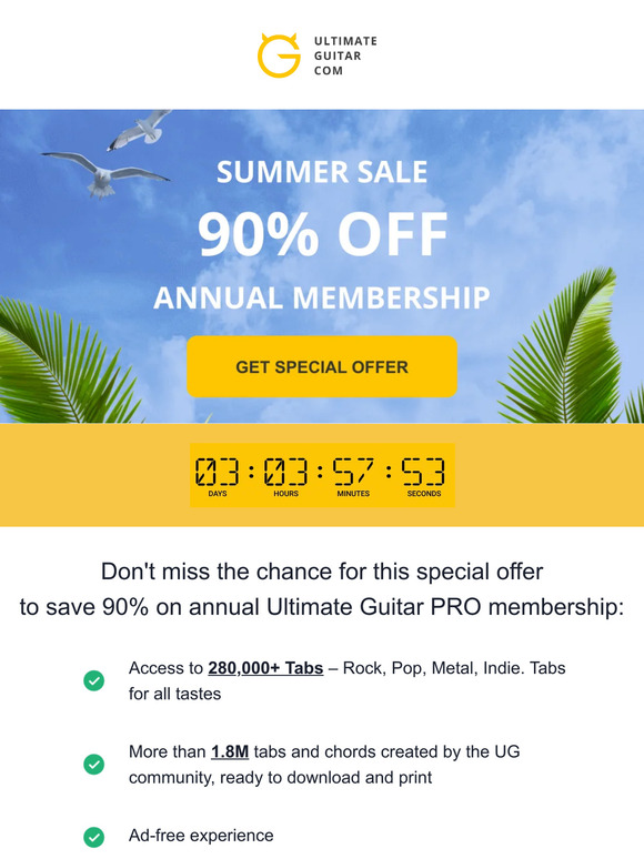 Ultimate Guitar Originals: 💥 Get 90% off UG PRO! | Milled