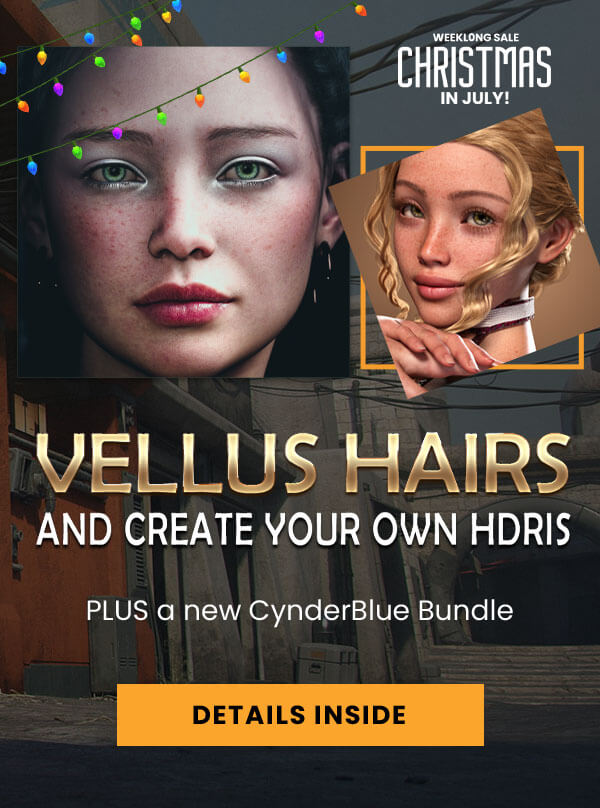 DAZ 3D: Vellus Hairs, and Create your own HDRIs | Milled