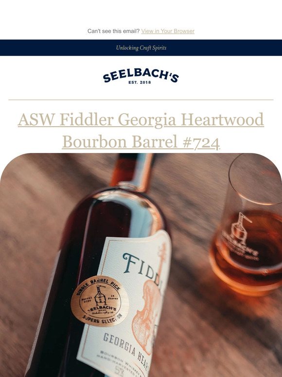 Seelbachs: ASW Fiddler Georgia Heartwood - Barrel #724 | Milled