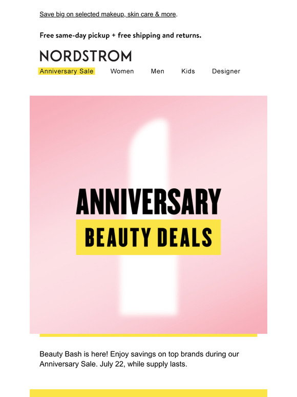 Nordstrom: Up to 30% off major beauty brands | Milled