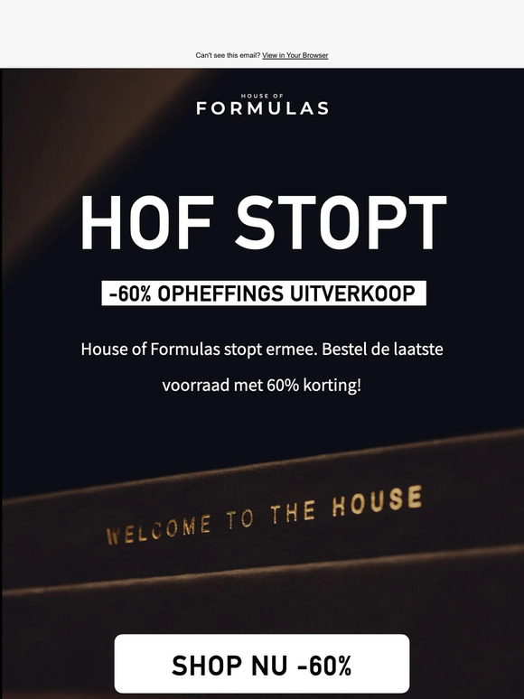 House of Formulas: House of Formulas STOPT | Milled