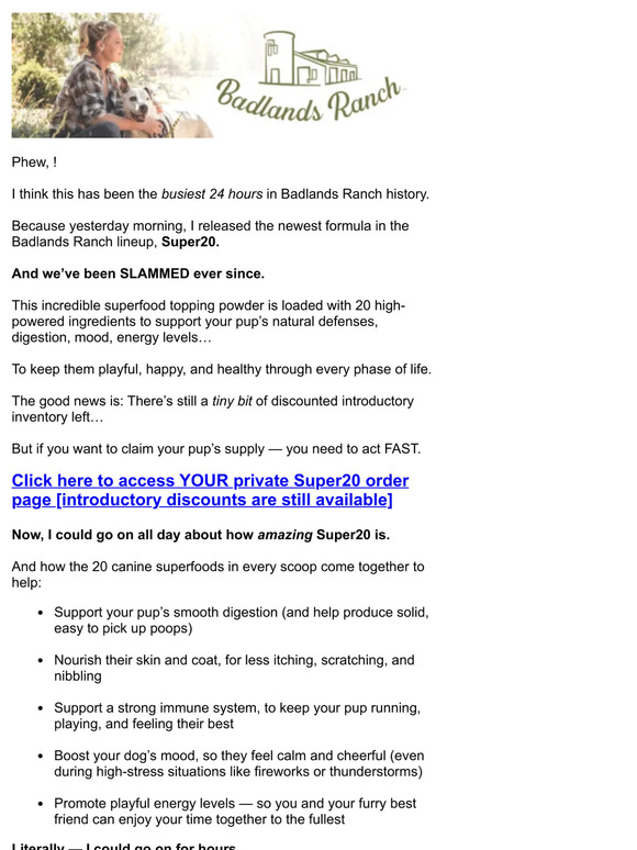 Badlands Ranch: Super20: Secret info | Milled