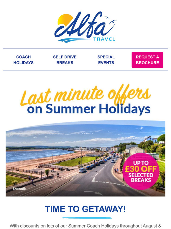 Alfa Travel: 🌞🚍 Great Offers on Last Minute Summer Holidays! | Milled