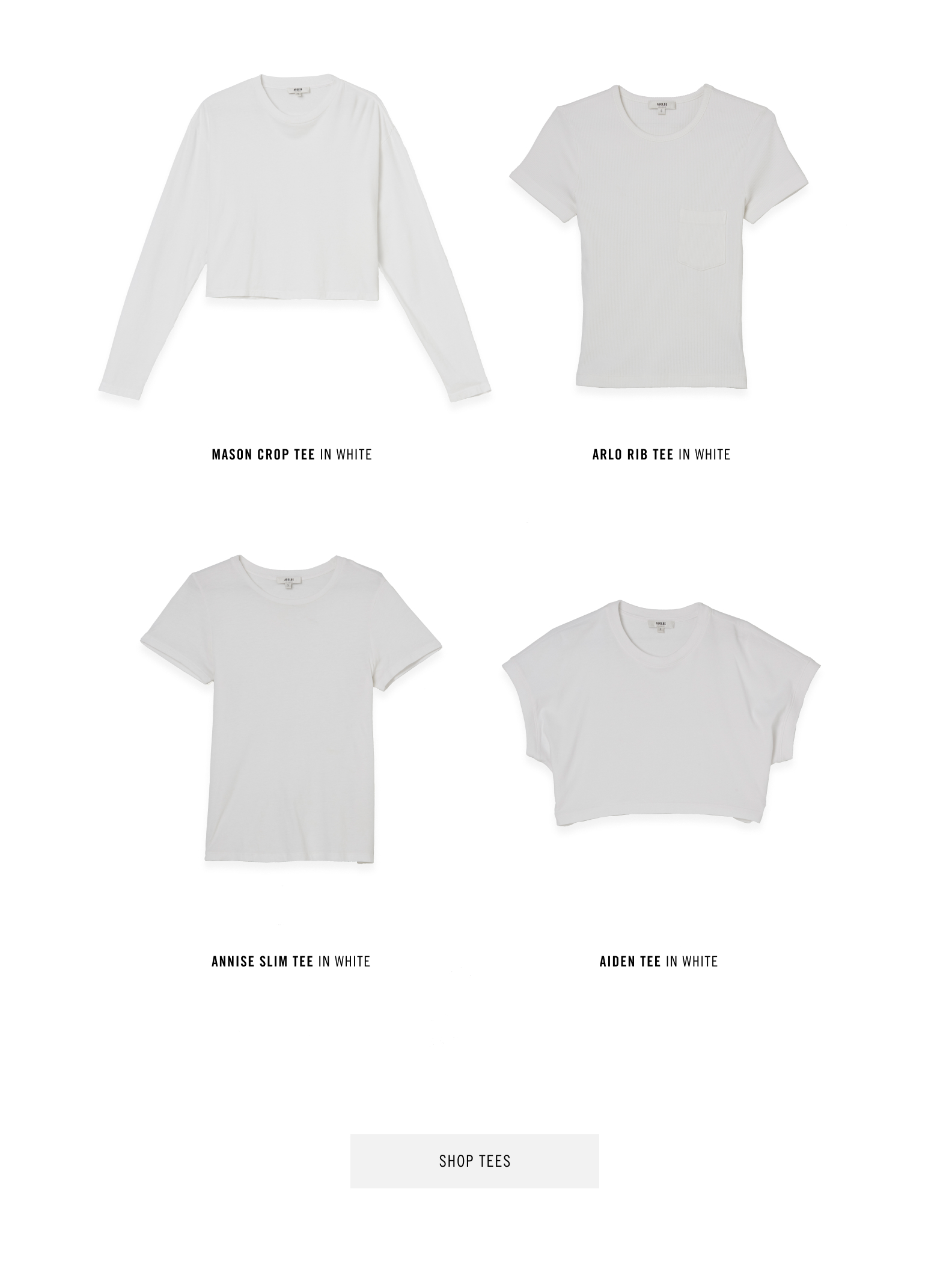 Agolde: Must-Have Tanks & Tees | Milled