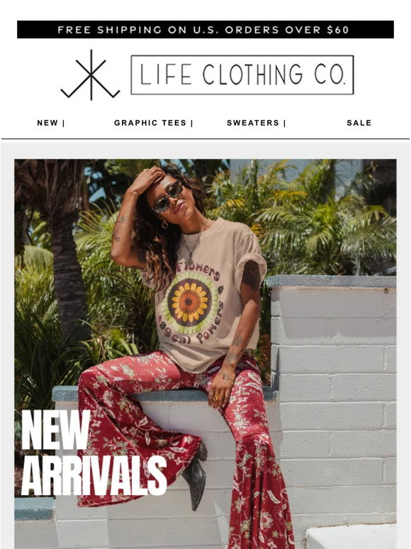 Life Clothing Co: Get the Look: 20% Off Our Newest Styles! | Milled