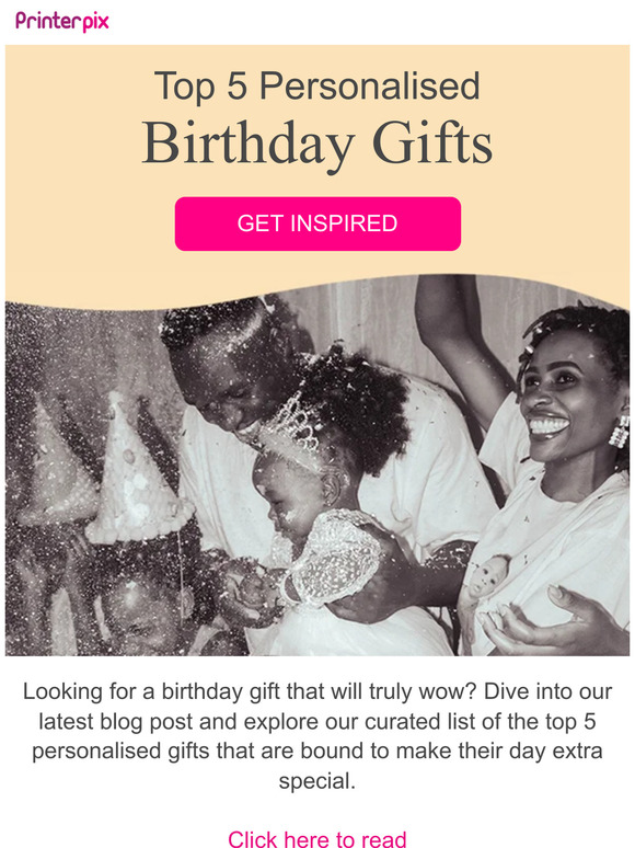 PrinterPix: Surprise! 🎁 Top 5 Custom Birthday Gifts | Milled