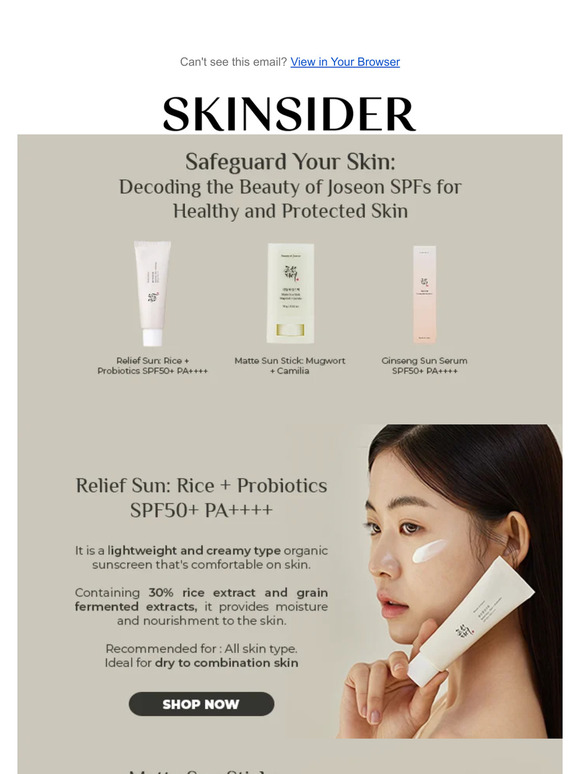 Skinsider: Find the Right Beauty Of Joseon SPF for You | Milled