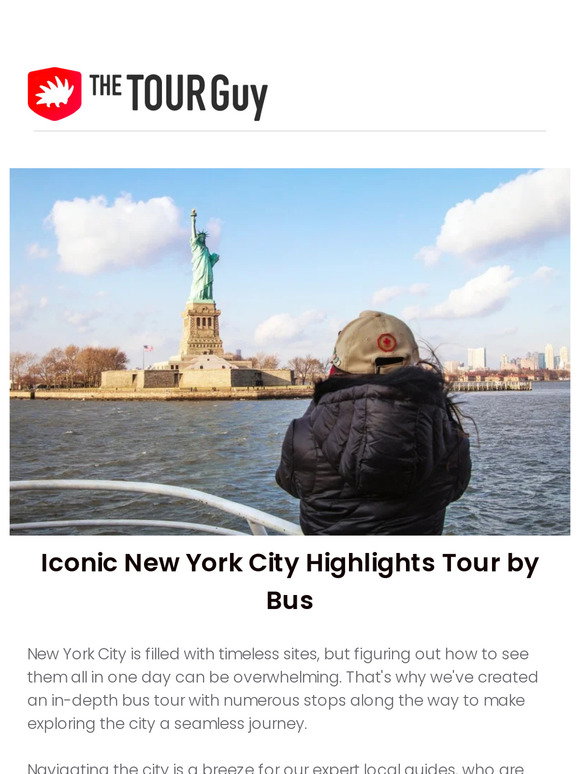 The Tour Guy: NEW TOUR ALERT: Iconic New York City Highlights Tour by ...
