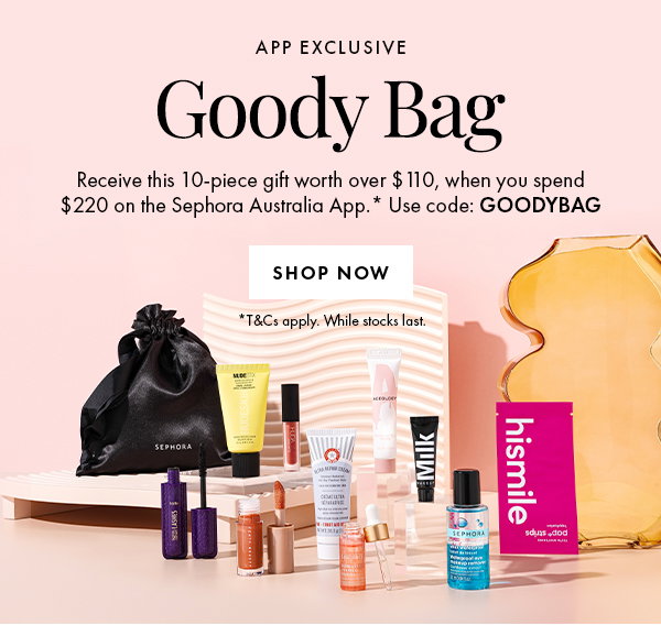 Sephora: Our first ever 10-piece goody bag is HERE! 🤩 | Milled
