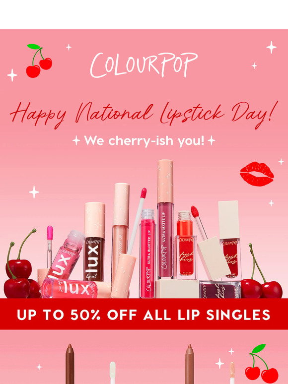 ColourPop: omg bestie, up to 50% OFF all lips! 💋 | Milled