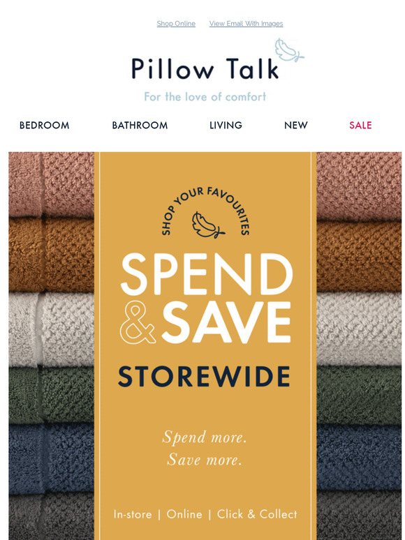 Pillow Talk: Spend & Save your faves! | Milled