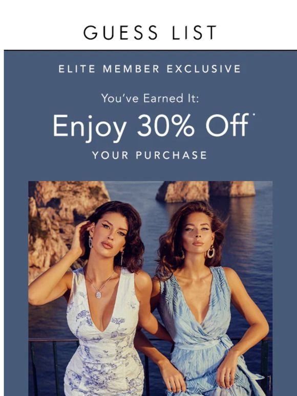 GUESS: Don’t Miss Your Elite 30% Off | Milled