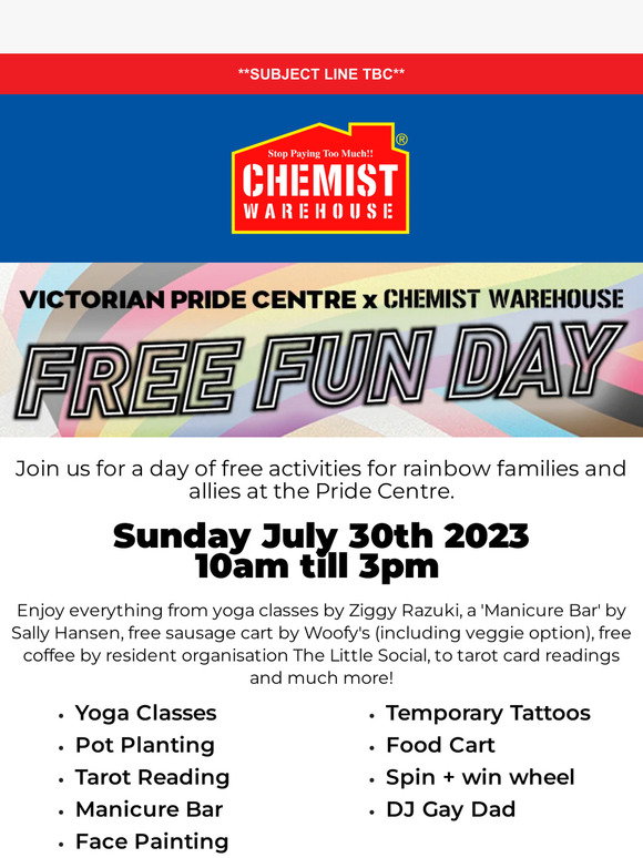 My Chemist: Celebrate Pride with Chemist Warehouse 🌈 | Milled