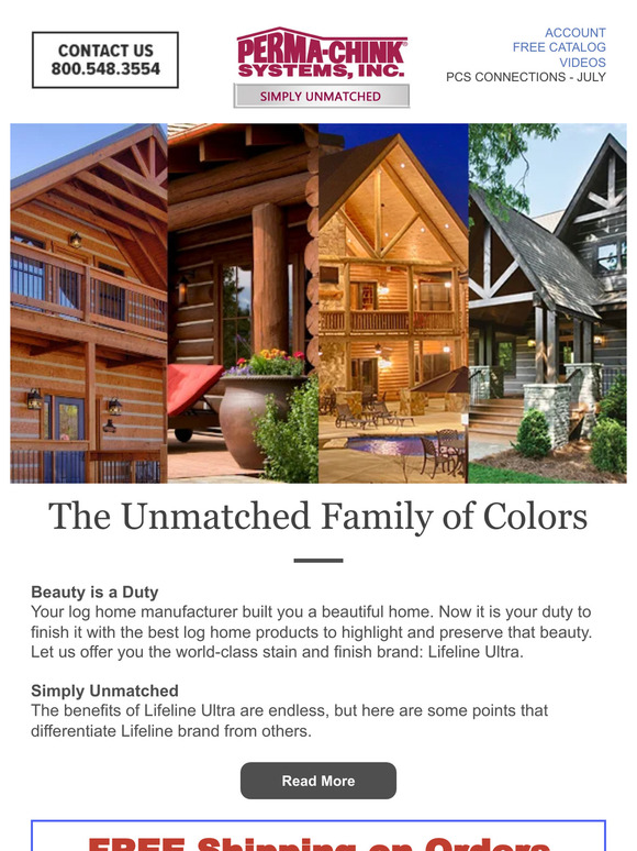 Perma-Chink Systems: Lifeline Ultra Colors Are Unmatched! | Milled