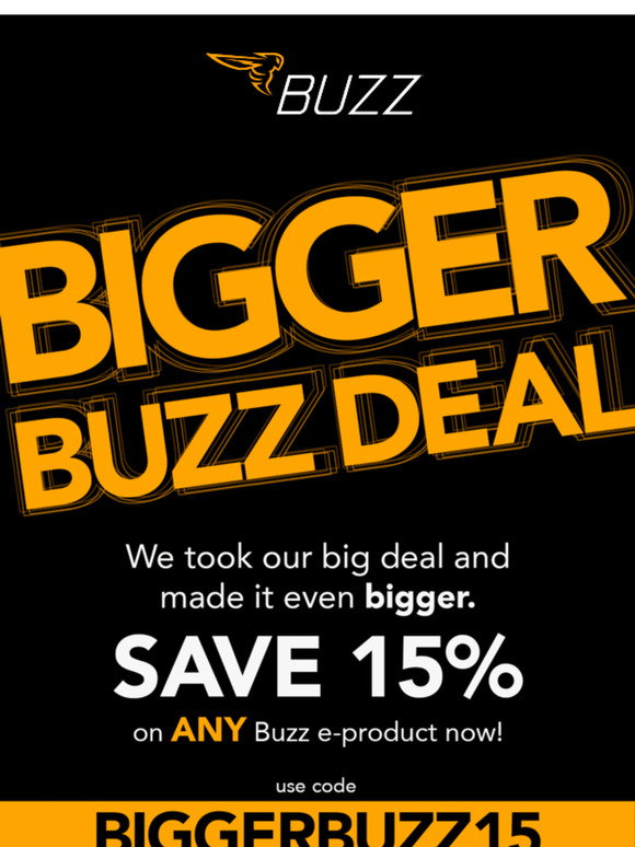 Buzz Bikes: 🐝 The big deal got BIGGER! | Milled