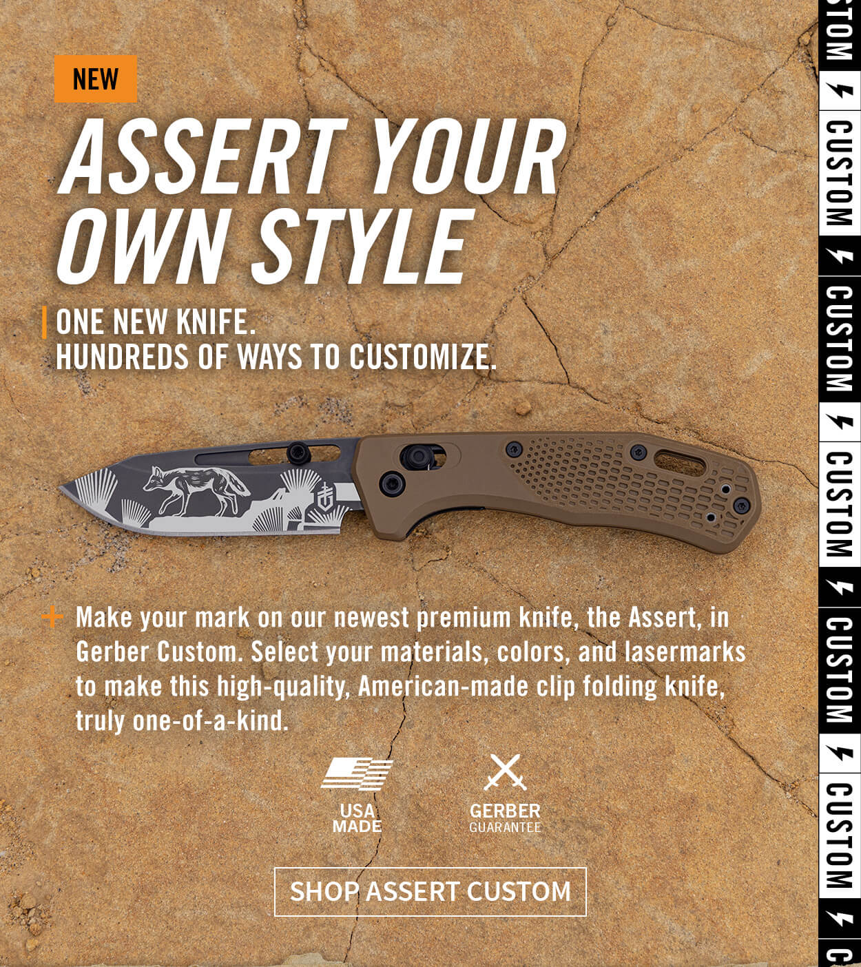 Gerber Gear: New to Custom: Assert premium pocket knife. | Milled