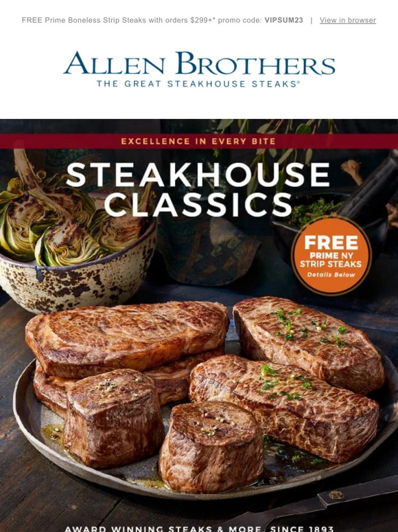 Allen Brothers: Steakhouse Specialties At Home | Milled