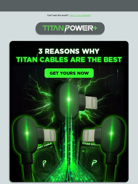 Titan Power Plus: 3 reasons why our cables are the best! | Milled