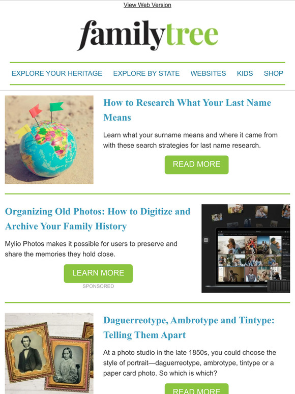 Family Tree Magazine: How to Research What Your Last Name Means | Milled