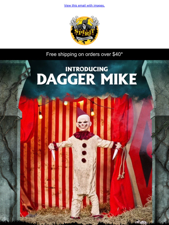 Spirit Halloween: 🔪 NEW animatronic: Dagger Mike | Milled