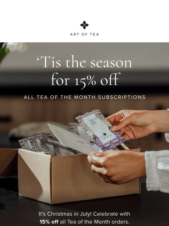 Art of Tea: 15% off Tea of the Month Subscriptions | Milled