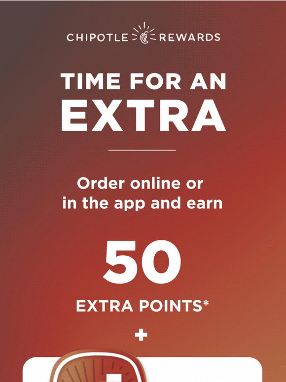 Chipotle: GO DIGITAL: Your new Extra is here 👇 | Milled