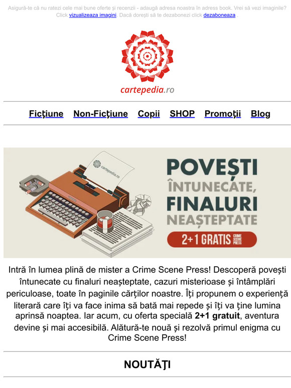 Cartepedia: Rezolvă primul enigma cu Crime Scene Press! | Milled