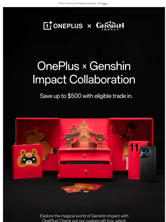 OnePlus: Hot Sell | OnePlus X Genshin Impact Collector‘s Box | Milled
