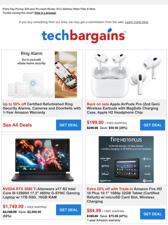 TechBargains: Up to 50% off Certified Refurb Amazon Devices | $20 ...