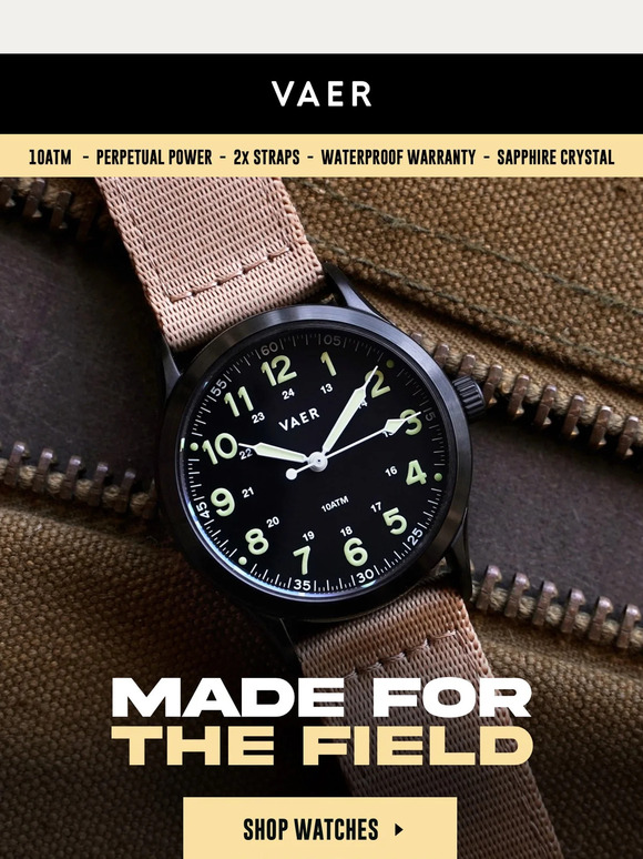 Vaer Watches: Introducing the S3 Tactical Solar ☀️ | Milled