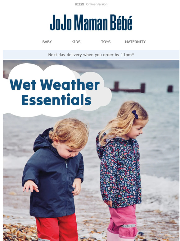 Jojo Maman Bébé: Put the fun back into rainy days | Milled
