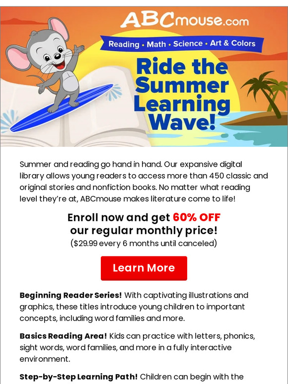 ABCmouse: Introduce Your Child to the Joys of Summer Reading! | Milled