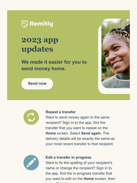 Remitly: 📱App updates to know in 2023 | Milled